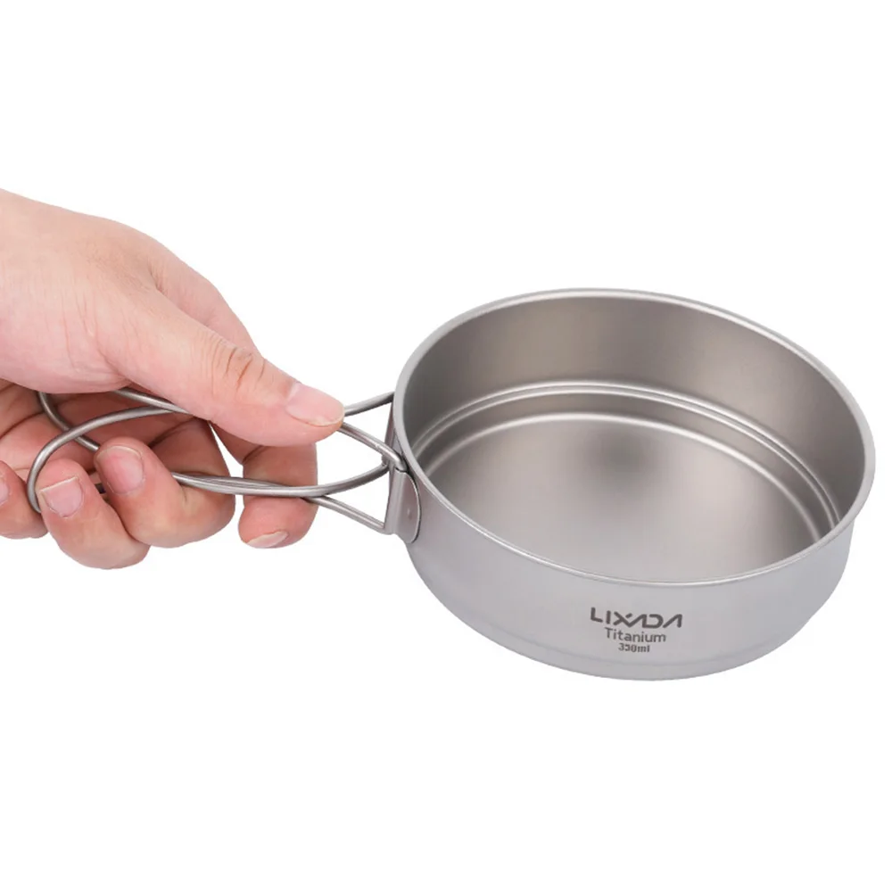 Lixada-350ml-500ml-Ultralight-Titanium-Frypan-Outdoor-Camping-Hiking ...