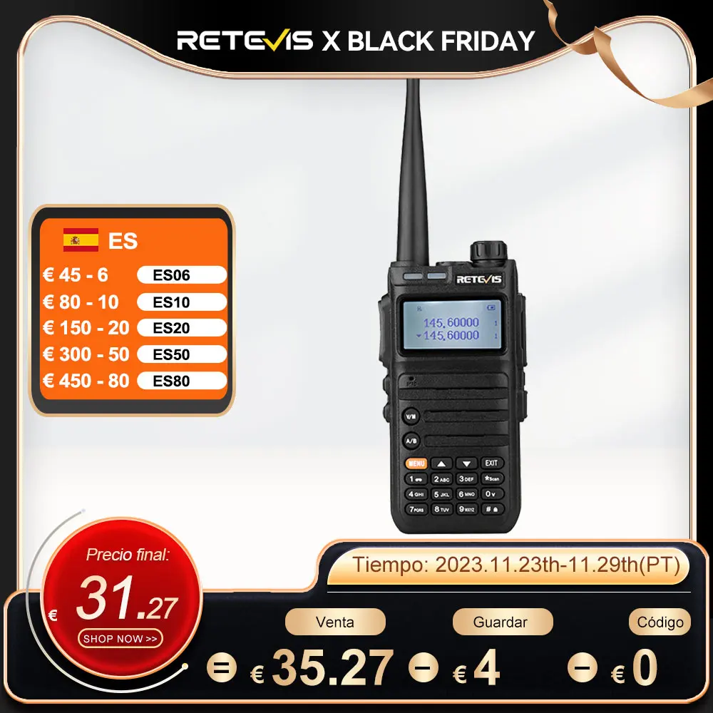 Retevis-RA685-Emisoras-de-Radioaficionado-UHF-VHF-Walkie-Talkie ...
