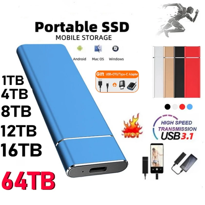 Mini-SSD-Port-til-Solid-State-Drive-1TB-2TB-M-2-Unidade-M-vel-Externa ...