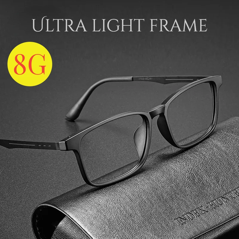 FG Ultralight Rubber Titanium Reading Glasses Men Anti Blue Light ...