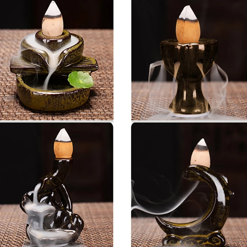 Backflow-Incense-Burner-Ceramic-Waterfall-Incense-Holder-Fountain ...
