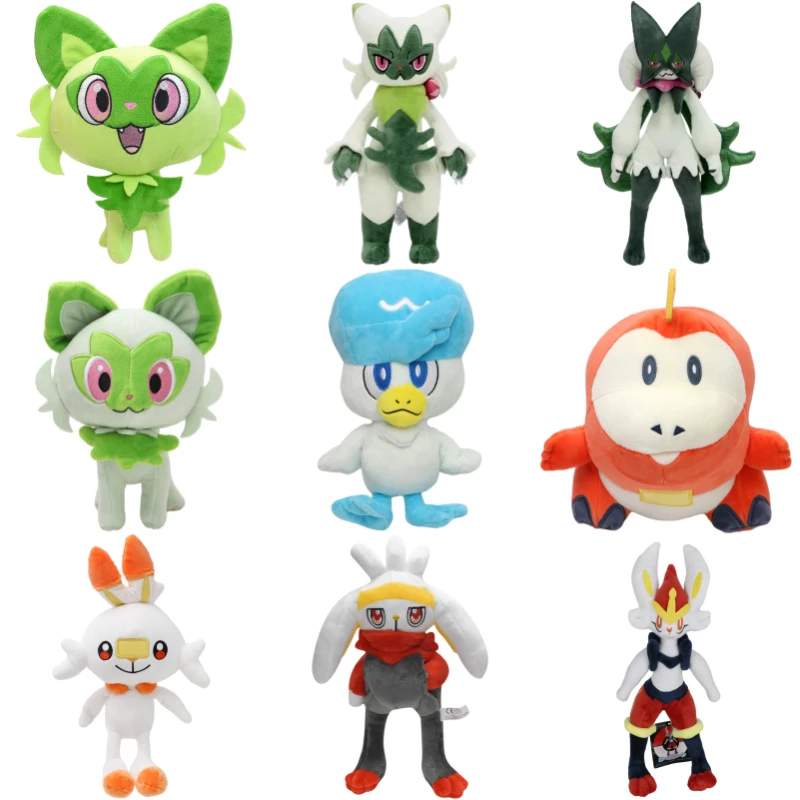 Kawaii-Pokemon-Sprigatito-Fuecoco-Quaxly-Soft-Plush-Toys-Floragato ...