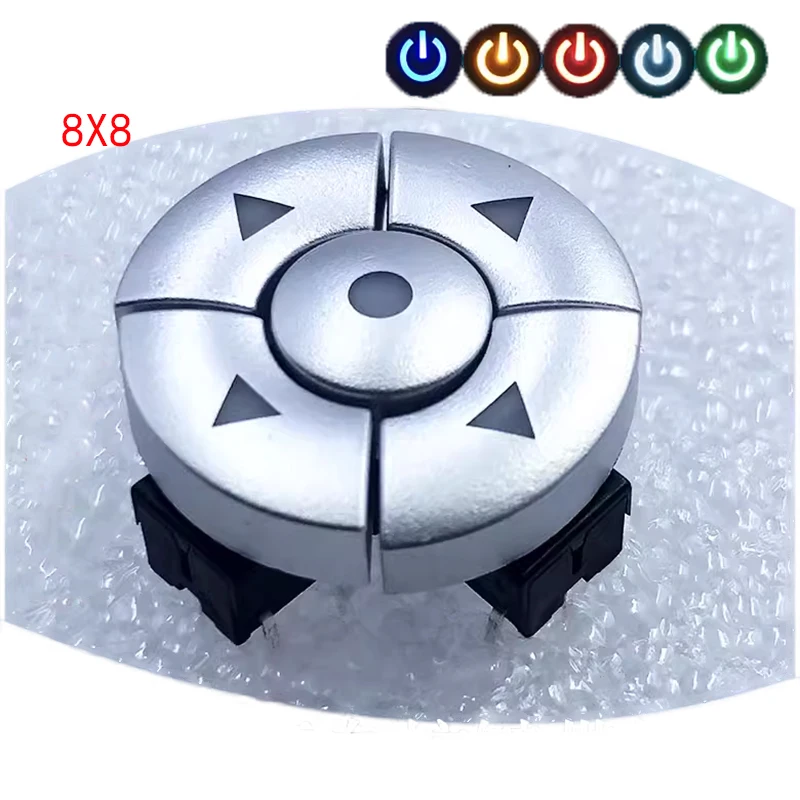 8X8-silver-one-dot-combination-five-way-switch-with-light-and-cap-light ...