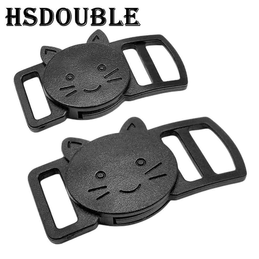 10 Pcs/Pack 10-15MM Plastic Curved Cat-Head Safty Breakaway Buckle ...