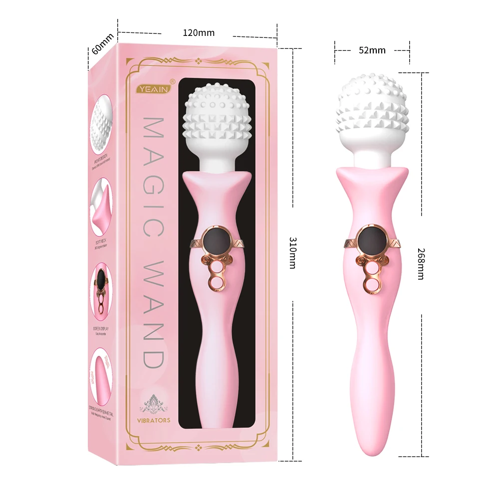 Powerful Magic Wand Vibrators For Woman Clitoris Stimulator Spike Av