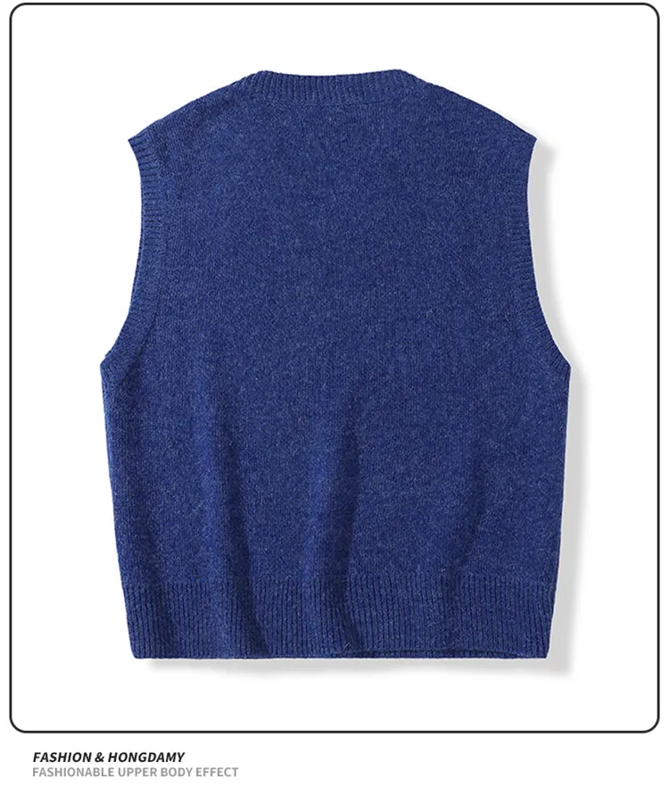 Pull à col en V monochromatique pour hommes,Pull simple,Pull tout match ...