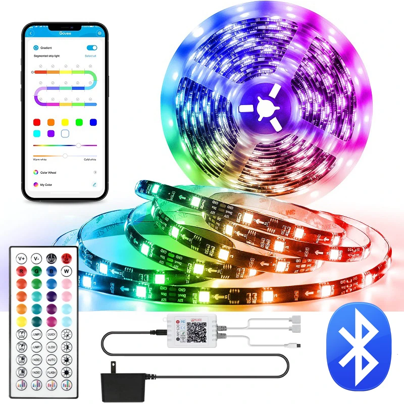 WIFI LED Strip Lights 1M-50M RGB 5050 SMD Flexible Ribbon Non ...