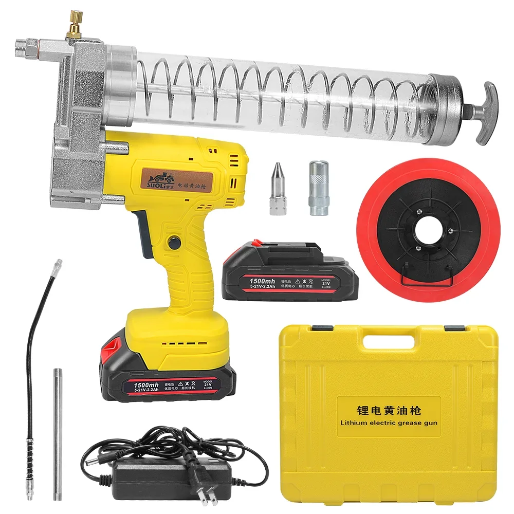 Professional-Rechargeable-Battery-Electric-Grease-Gun-with-900cc-10000 ...