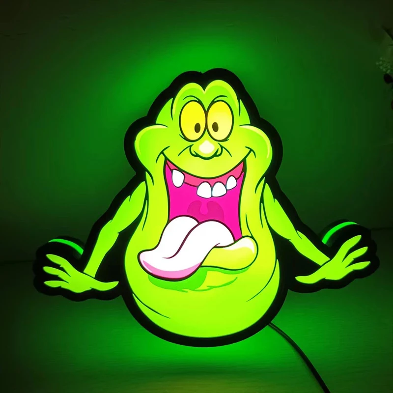 Ghostbusters-Slimer-LED-Lightbox-Sign-Playroom-Games-Club-Decoration ...