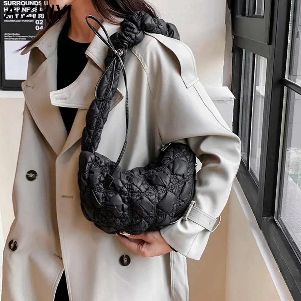 Women-Quilted-Cloud-Shoulder-Bag-Bubbles-Dumpling-Hobo-Bag-Ruched-Cross ...