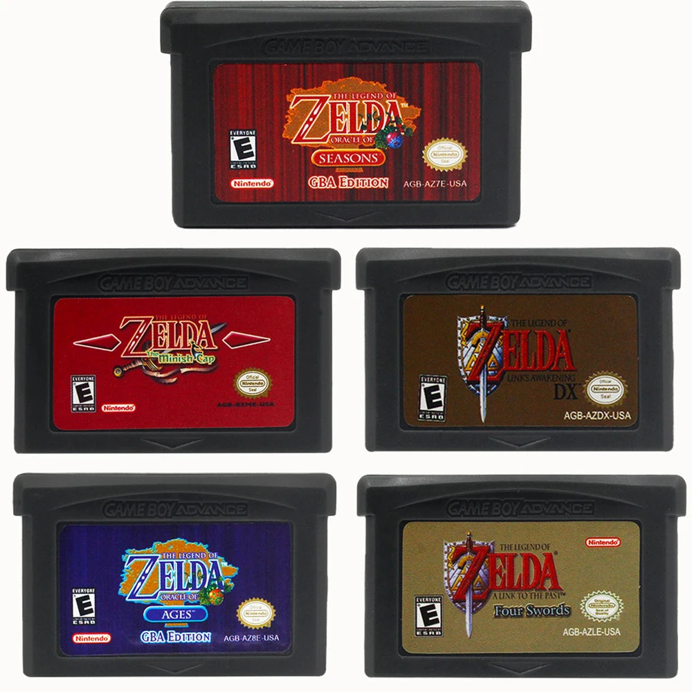 GBA-Game-Zelda-Series-32-bit-Video-Game-Cartridge-Console-Memory-Card ...