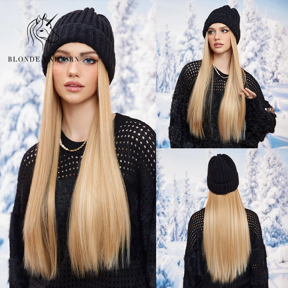 Perruque-Synth-tique-Lisse-Blonde-Nairobi-Orn-avec-Bonnet-pour-Femme ...