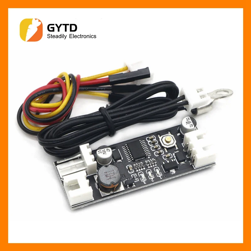 DC 12V PWM Speed Controller Fan Speed Governor 2-3 Wire Computer Temperature control Switch for ...