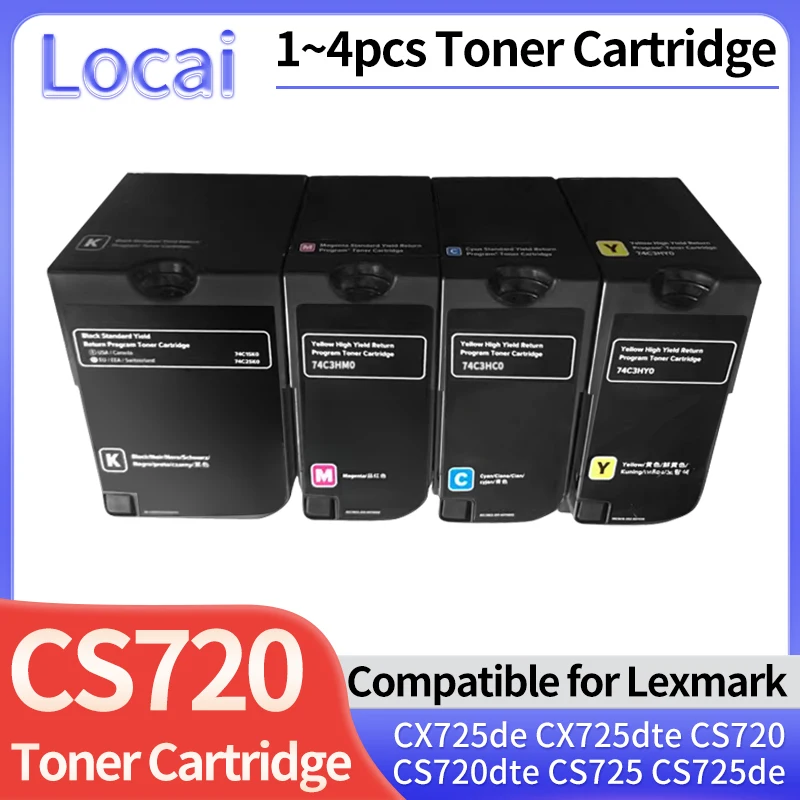3K 74C10K0 74C20K0 CS720 CS725 Tonerkartusche kompatibel Lexmark CX725 ...