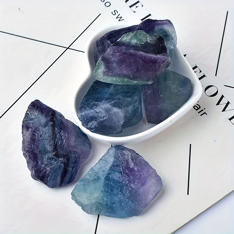 Natural-rainbow-fluorite-rough-stone-aromatherapy-diffuser-quartz-ore ...