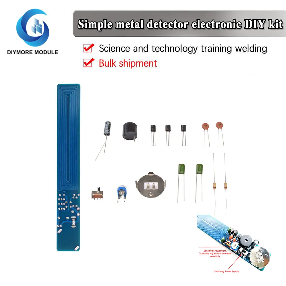 Simple-metal-detector-electronic-production-kit-DIY-teaching-spare ...