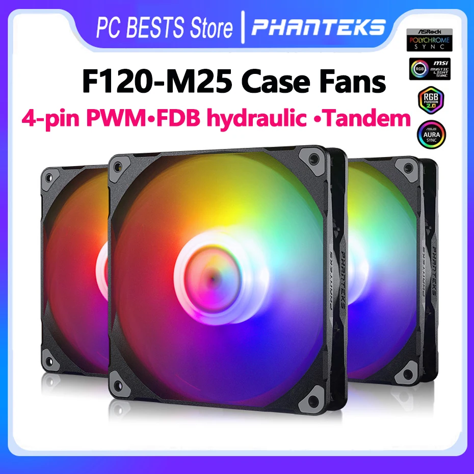 Phanteks-M25-120-140-Case-Fan-Desktop-Cooling-Fans-FDB-Hydraulic ...
