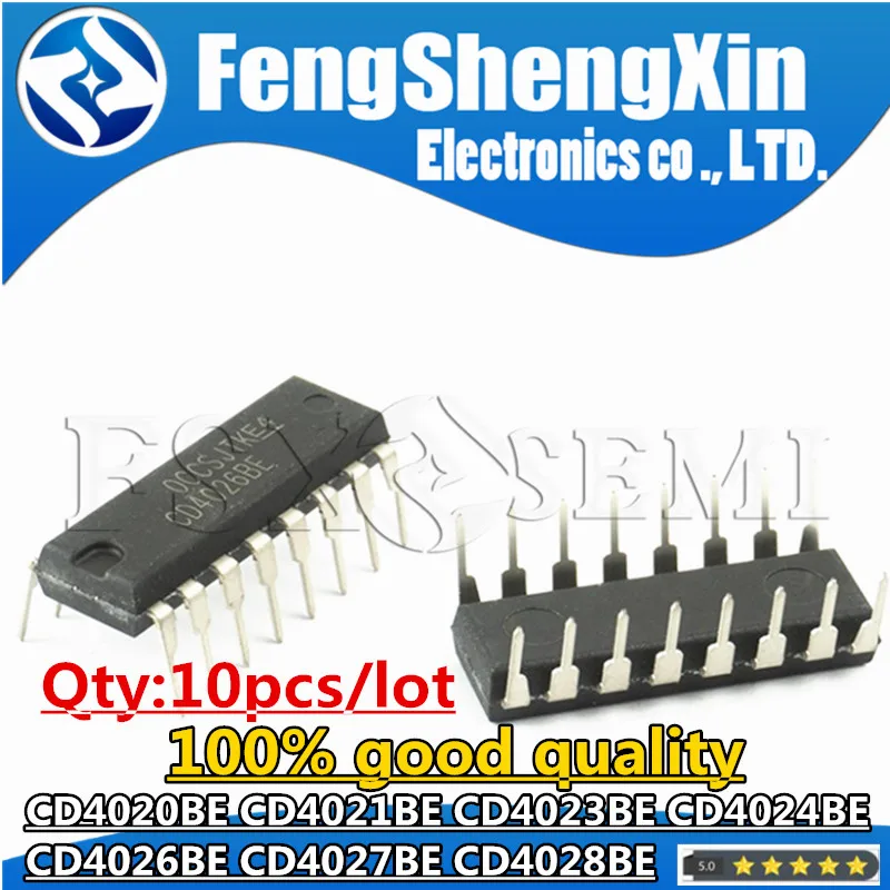 10PCS-CD4026BE-CD4026-DIP-16-CD4020BE-CD4021BE-CD4023BE-CD4024BE ...
