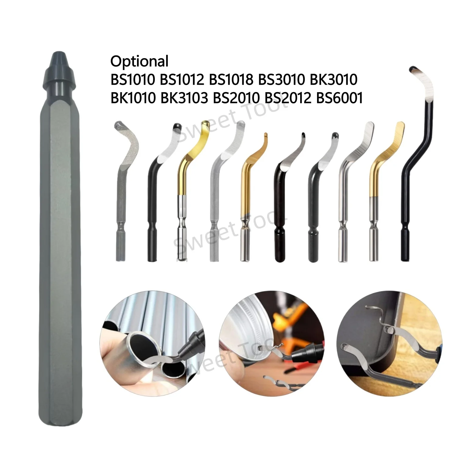 Ultimate Deburring Solution Grey Metal Handle with 1/10/11 Swivel ...