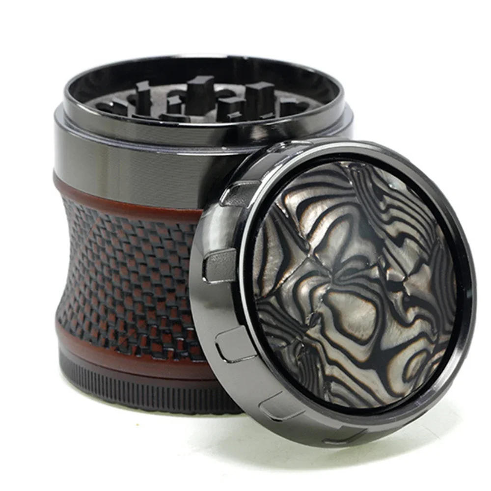 New-Crusher-Herb-Grinder-4-Layer-Mesh-Drum-Style-Zinc-Alloy-63mm ...