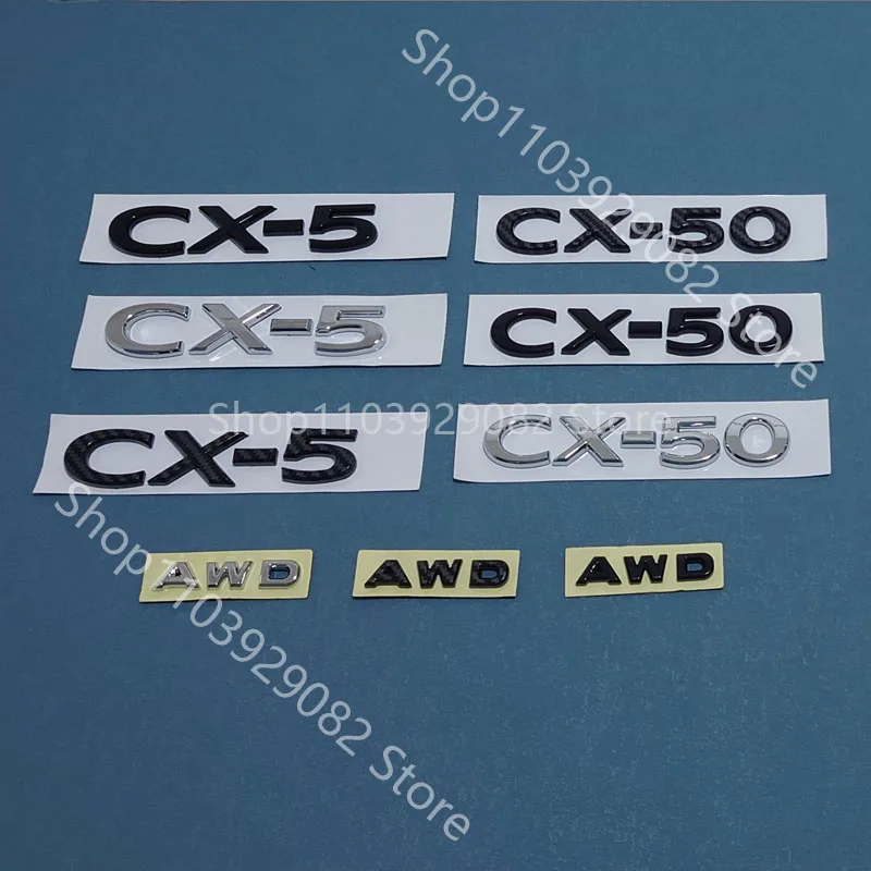 for-Mazda-CX-50-black-front-logo-middle-grille-sticker-CX-5-rear-logo ...
