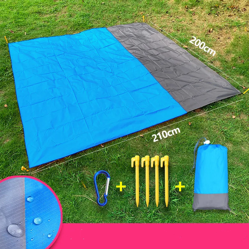 2-1m-Large-Waterproof-Camping-Tarp-Hiking-Picnic-Mat-Durable-Beach-Pad ...