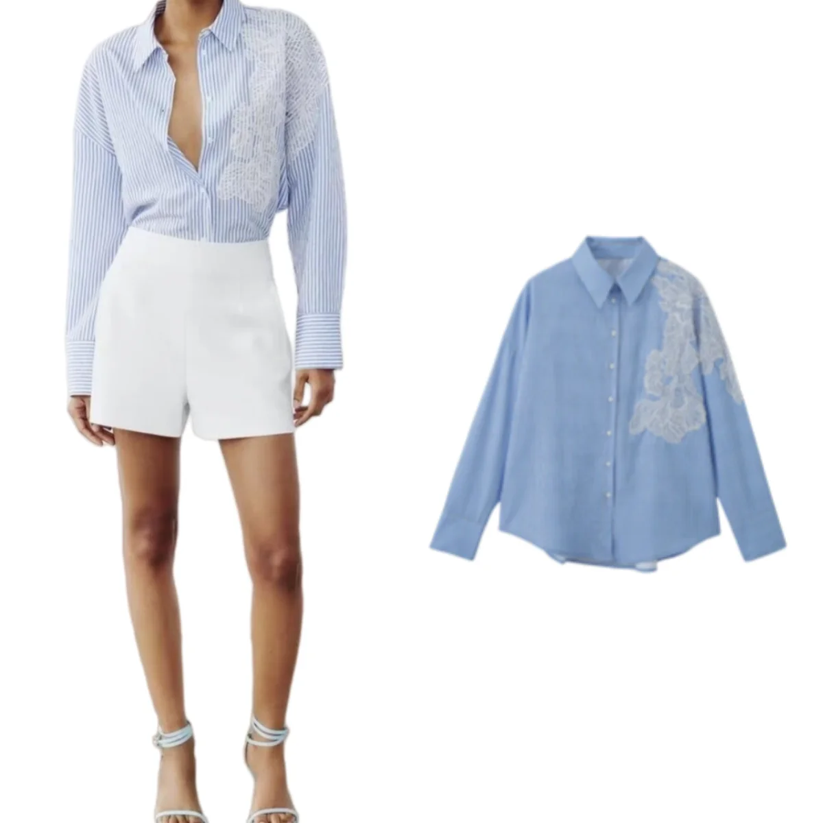 PB-ZA2024-Summer-New-Women-s-Wear-Versatile-Casual-Fashion-Embroidered ...