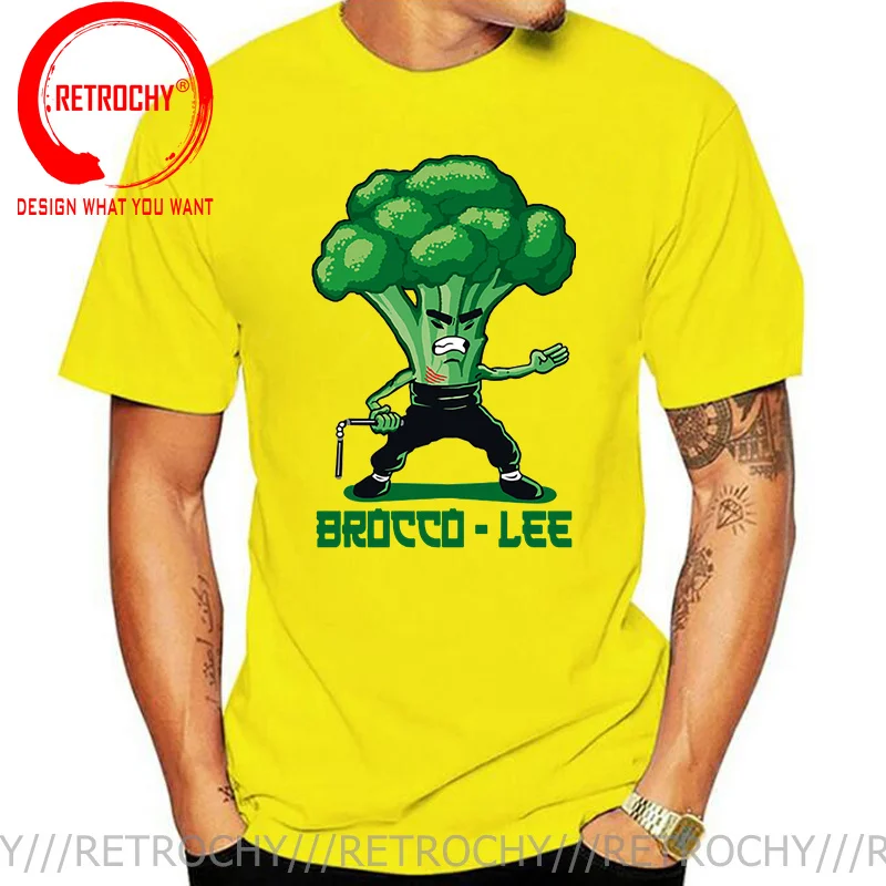 New-Anime-Brocco-Lee-T-shirt-men-Funny-Vegetable-with-Nunchucks-T-shirt ...