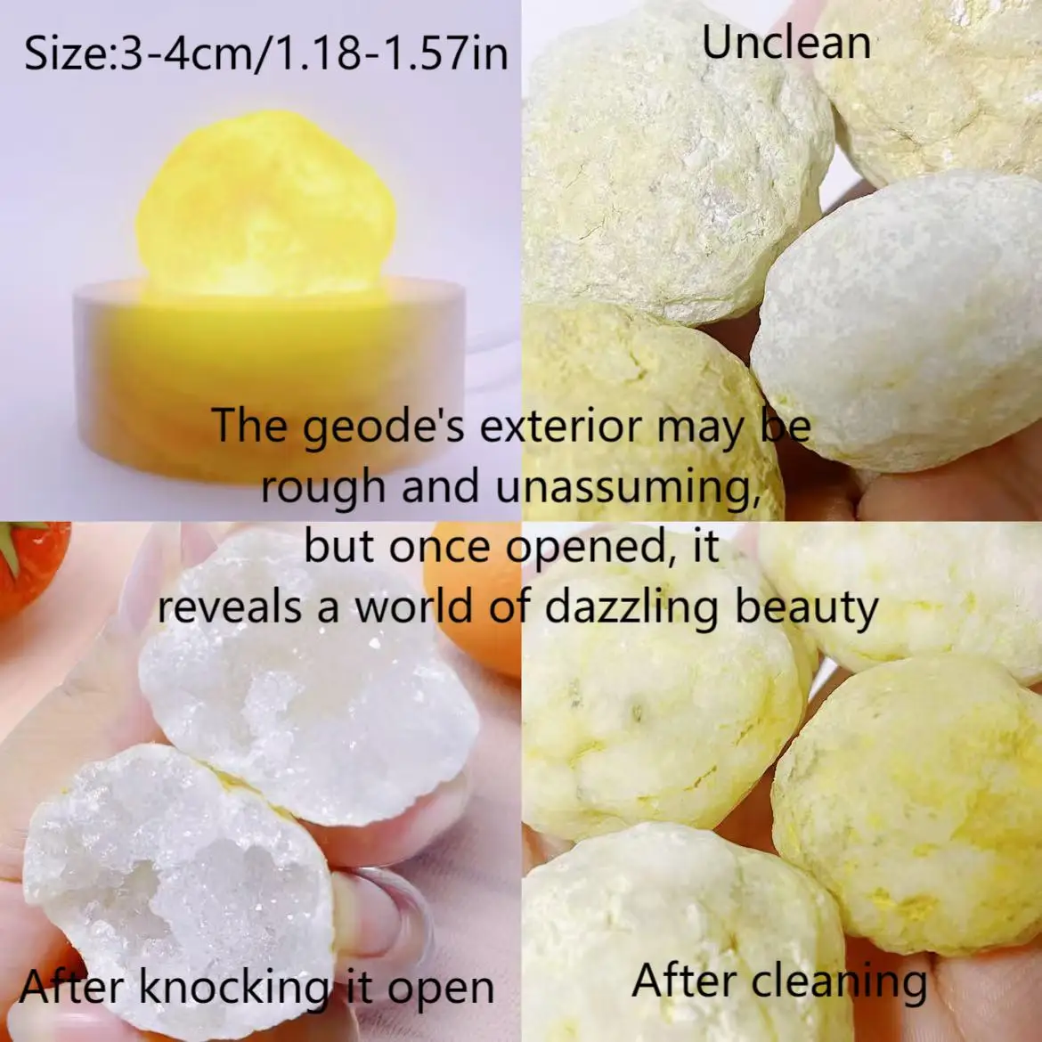 Break-Your-Own-Geodes-Natural-Agate-Geode-Real-Crystal-Specimen ...