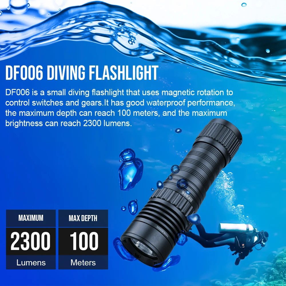 Trustfire-DF006-Super-bright-Diving-Flashlight-IP68-Waterproof ...