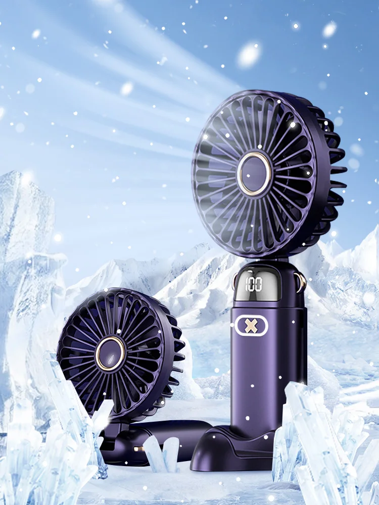 Handheld-Mini-Fan-Foldable-Portable-Neck-Hanging-Fans-USB-5-Speed ...