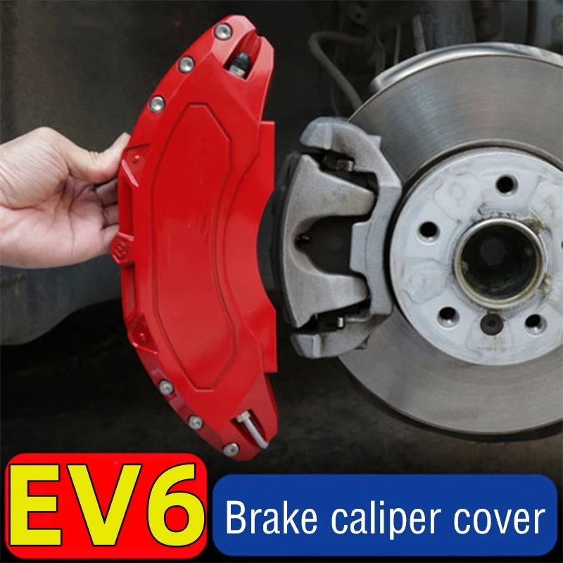 For-KIA-EV6-Car-Brake-Caliper-Cover-Aluminum-Metal-Fit-GT-Line-2020 ...