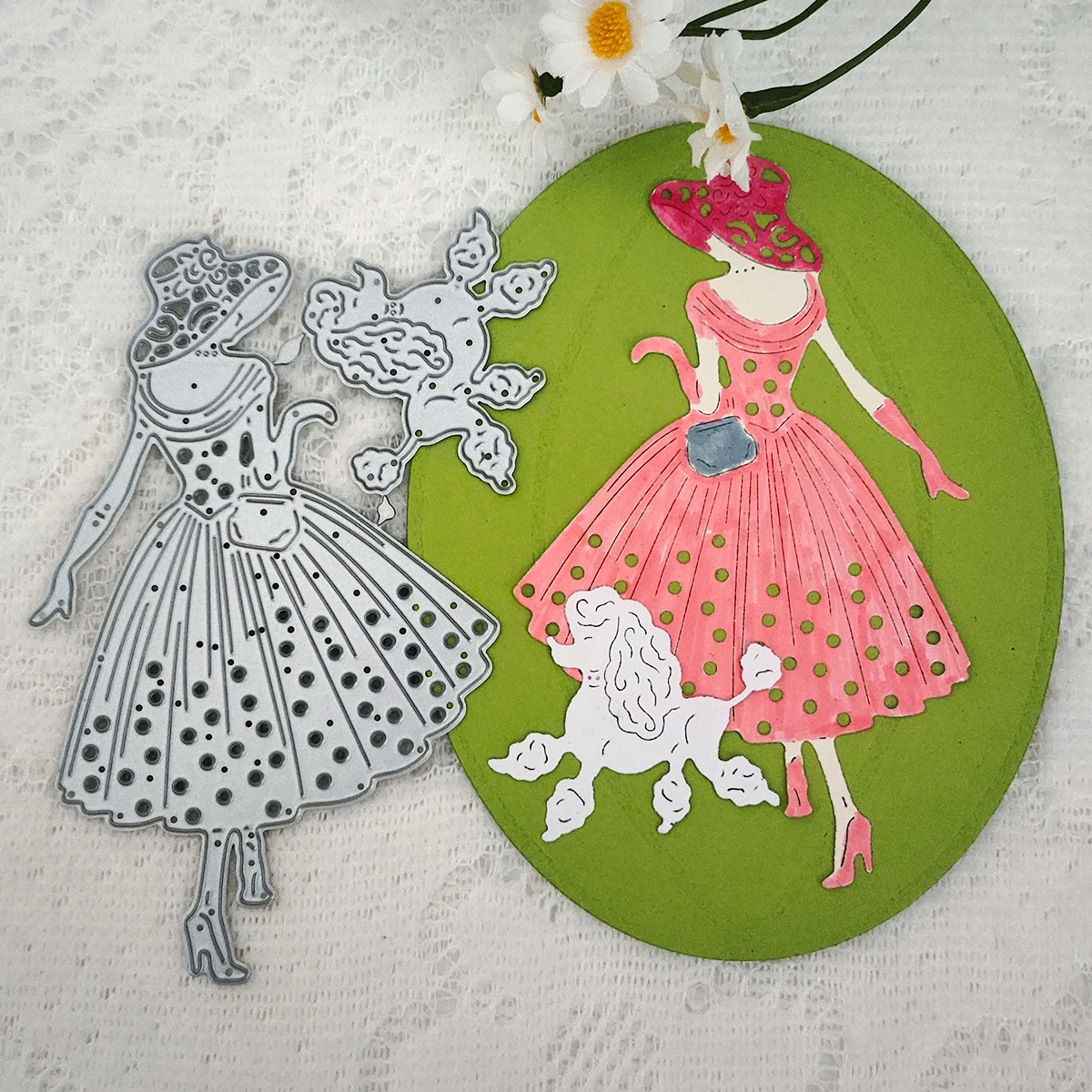 Lady-In-Skirt-Girl-Popsicle-Metal-Cutting-Dies-Stencils-For-DIY ...