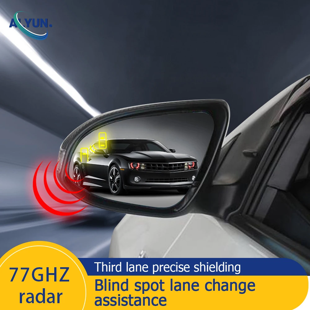 Car-BSD-BSM-BSA-Blind-Area-Spot-Warning-Drive-Mirror-Rear-77GHZ-Radar ...
