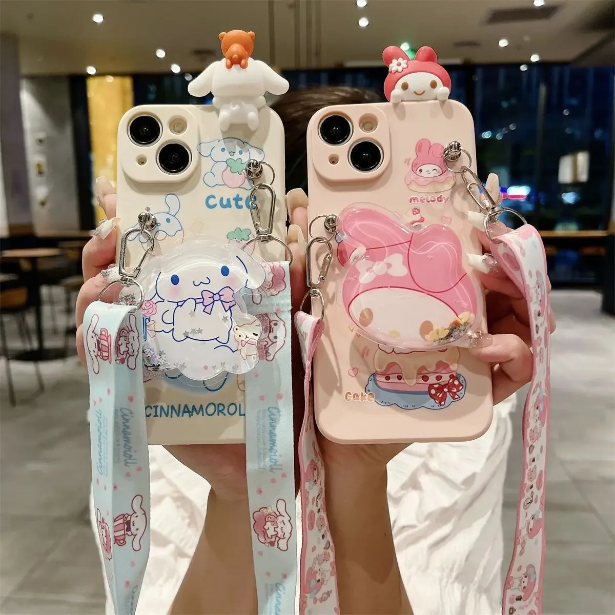 Sanrio Kuromi benim melodi Cinnamoroll telefon kılıfları iPhone 15 14 ...