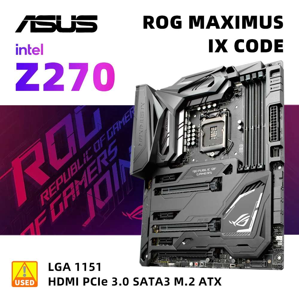 MAXIMUS IX CODE INTEL Z270 LGA 1151 SEVENTH GENERATION CORE I7/I5/I3 ...