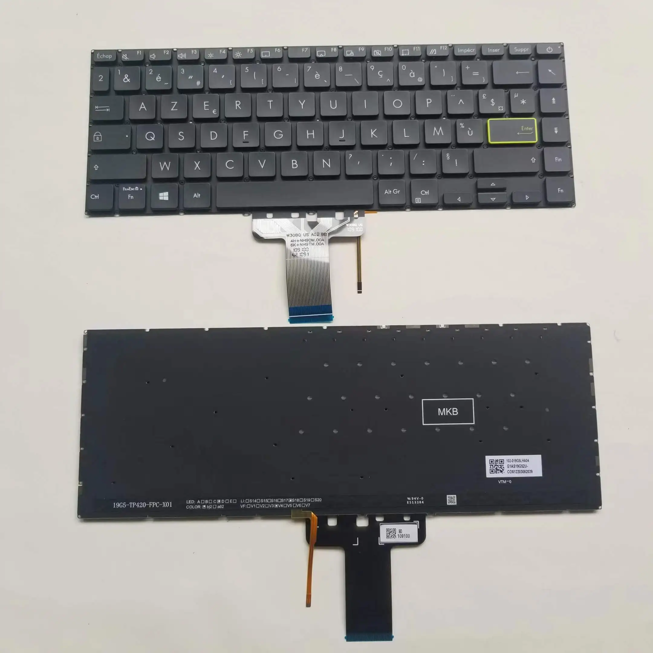 New FR French Keyboard For Asus Vivobook S14 X421 S433 S433EA S433EQ ...