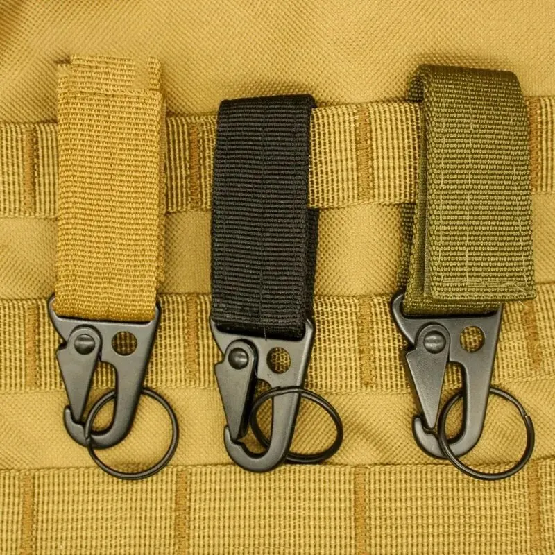 Carabiner-High-Strength-Nylon-Key-Hook-Military-Webbing-Buckle-Hanging ...