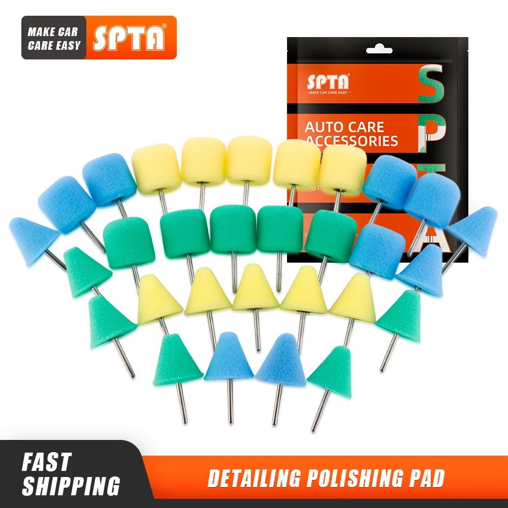 (bulk Sales) Spta Mini Detailing Sponge Polishing Buffing Pads For Car ...