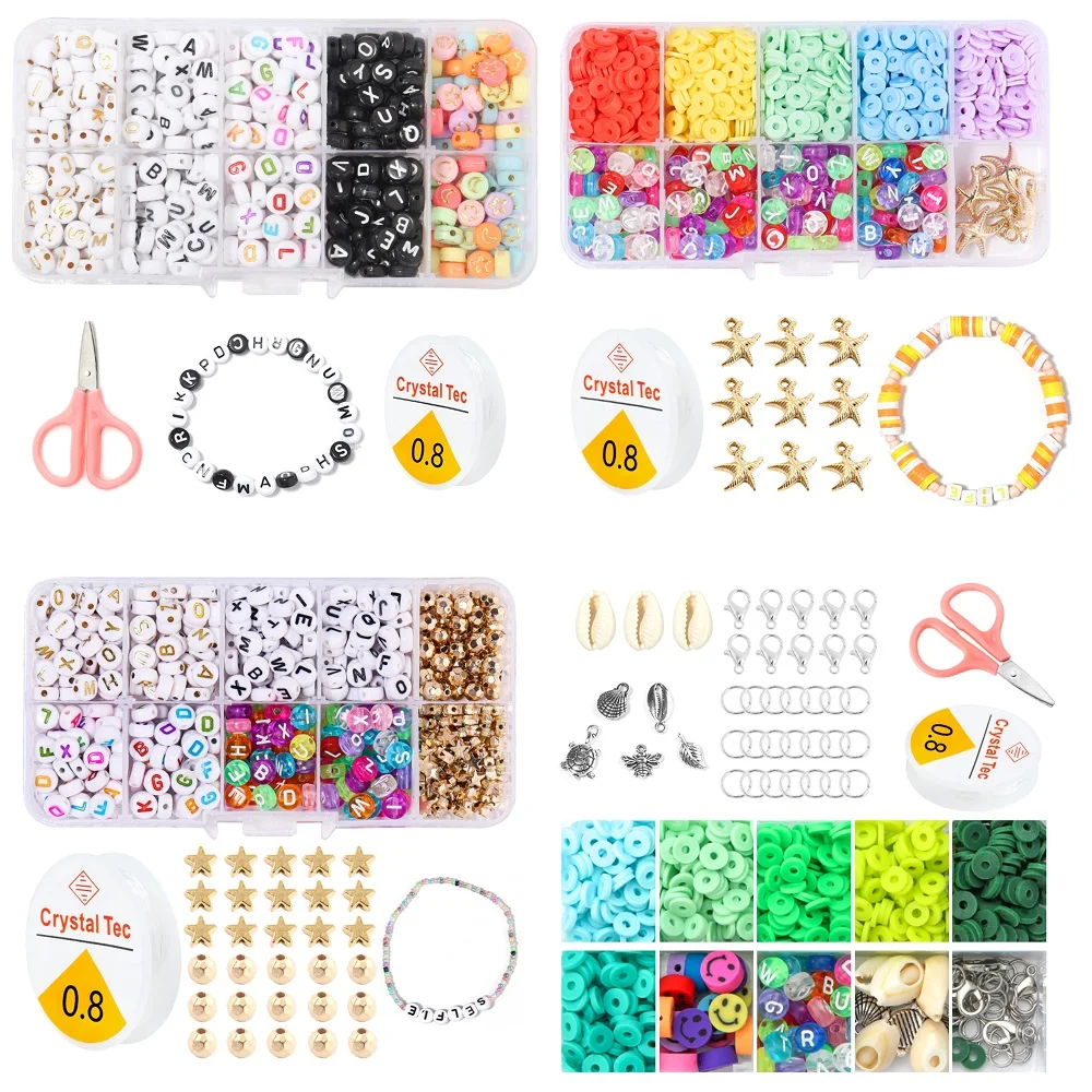 10-grids-Box-Mixed-Beads-Set-Letter-Seed-Loose-Beaded-Kit-for-Jewelry ...