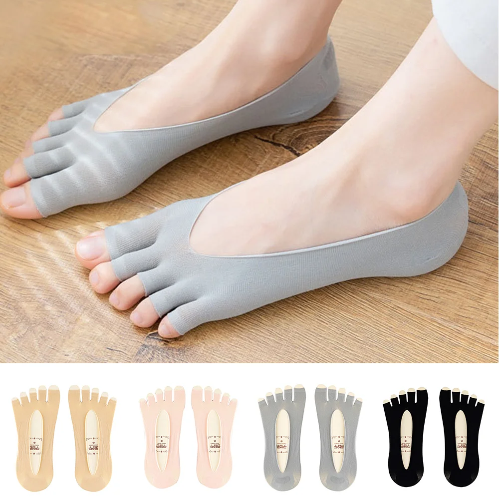 2PCS-Open-Toe-Sock-Moisturizing-Heel-Socks-Spa-Sock-For-Foot-Care-Socks ...
