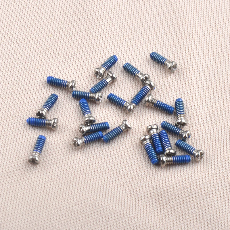 200pcs Metal Frame Glasses Leg Screw Anti-Slip Blue Dispensing Screw ...