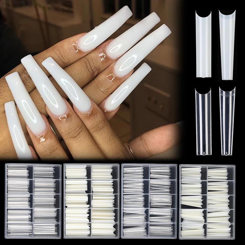 White Square Nails