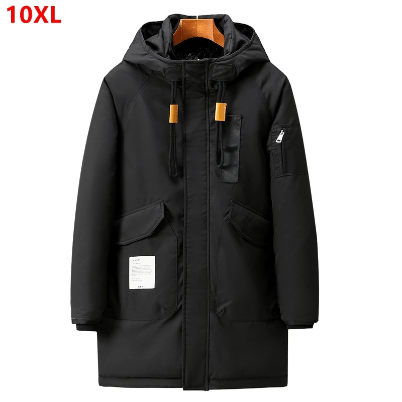 Plus size men long style plus velvet thick trend jacket Faction ...