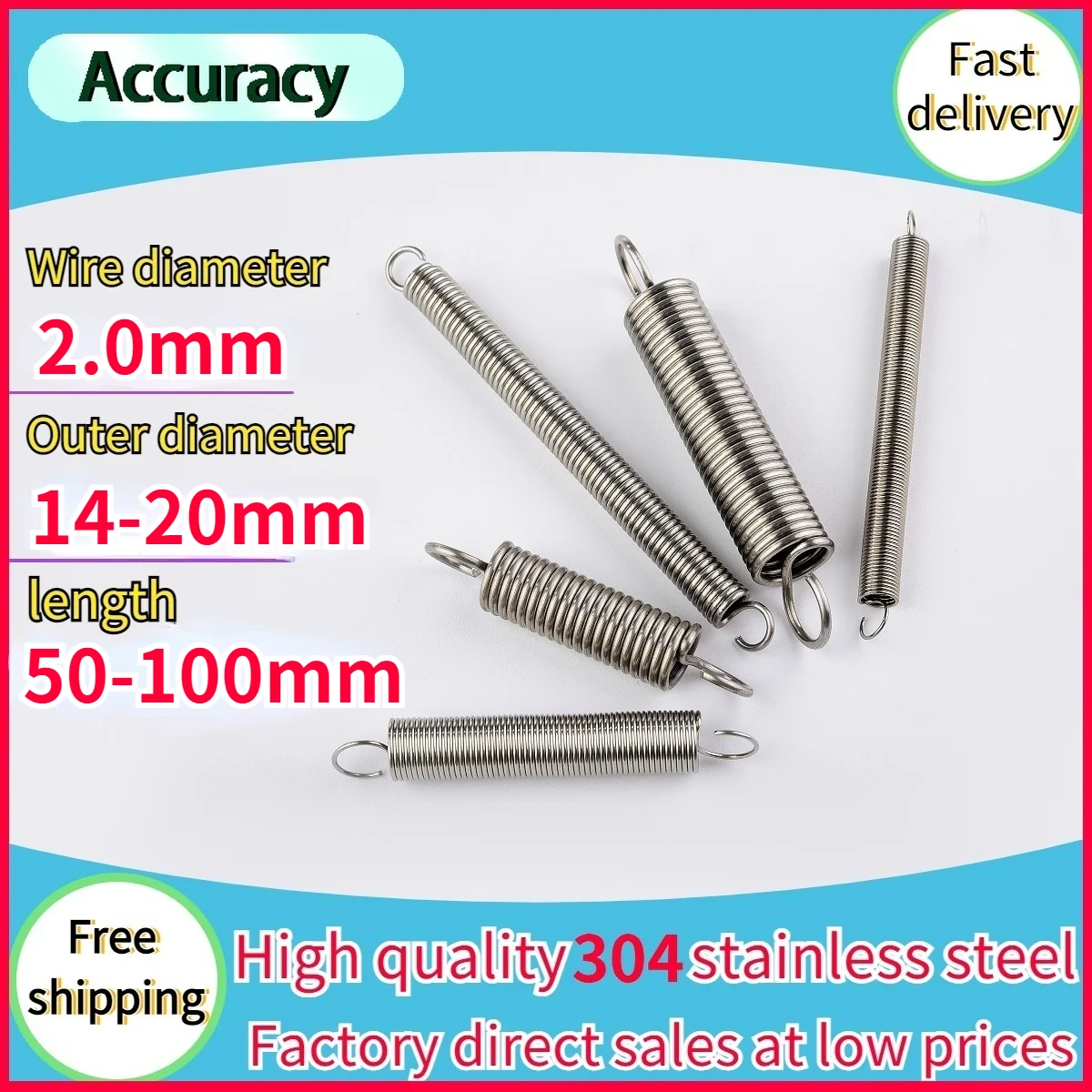Wire-diameter-2-0mm-304-Stainless-Steel-Tension-spring-S-Hook-Round ...