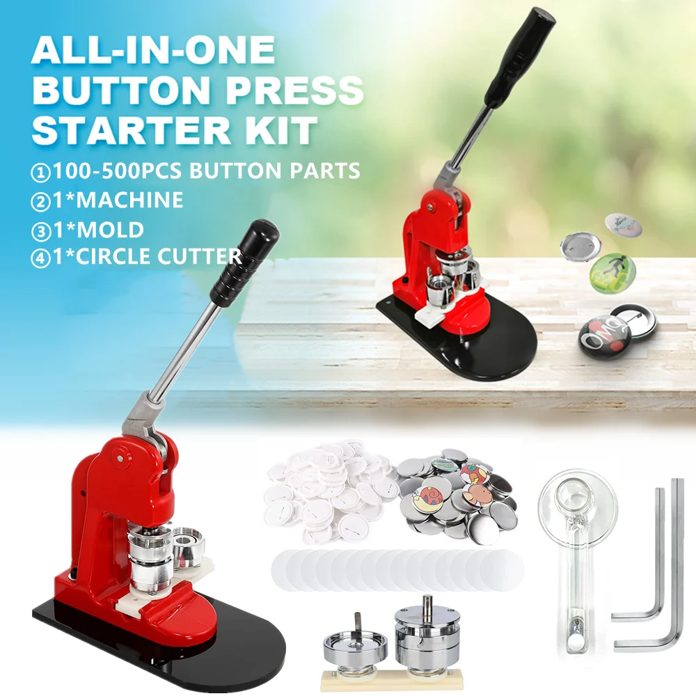 25-75MM-DIY-Badges-Maker-Machine-DIY-Pin-Badges-Press-Kit-with-100 ...