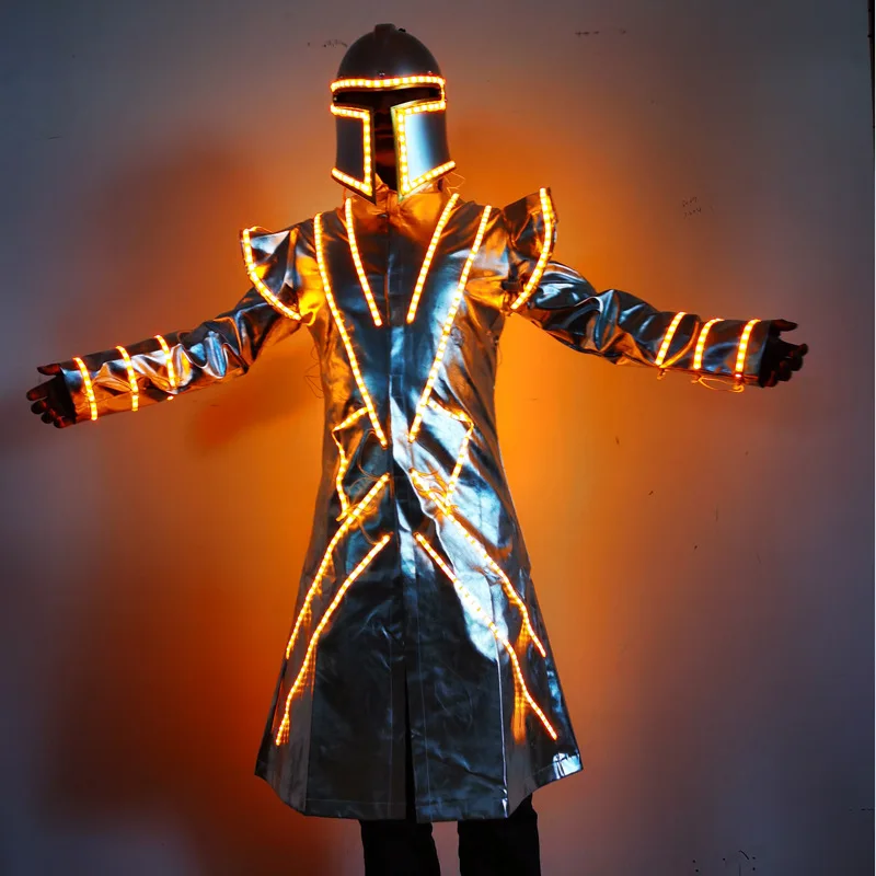 LED-Costume-Helmet-Light-Up-Luminous-Party-Stage-Performance-Wear ...
