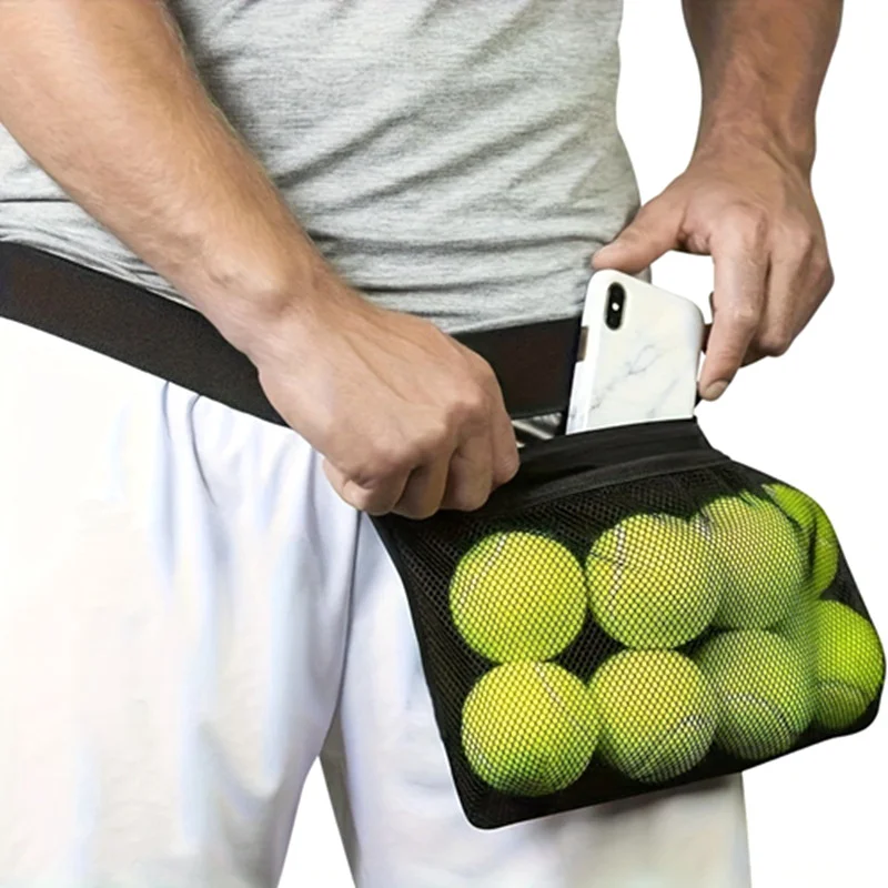 Multi Sport Ball Collector Bag Pickleball Ball Waist Pouch Ping Pong ...