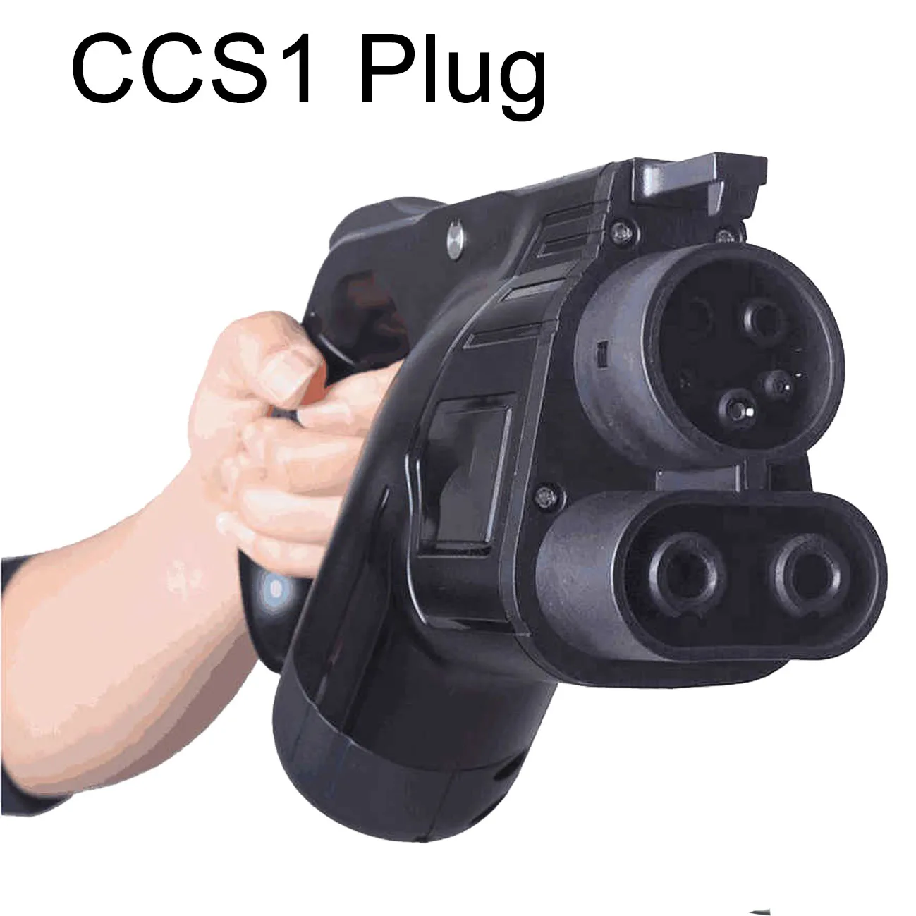 CCS 1 EV 충전기 커넥터 CCS 콤보 1 고속 충전 플러그 CCS1 PHEV EVSE 어댑터 150A DC 7Pin, 콤보 ...