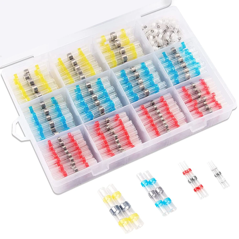 270PCS-Solder-Sealed-Wire-Connector-Heat-Shrinkable-Butt-Connector ...